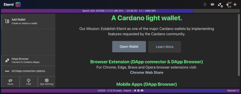 Getting Started with Eternl Wallet: A Step by Step Guide | AdaPulse