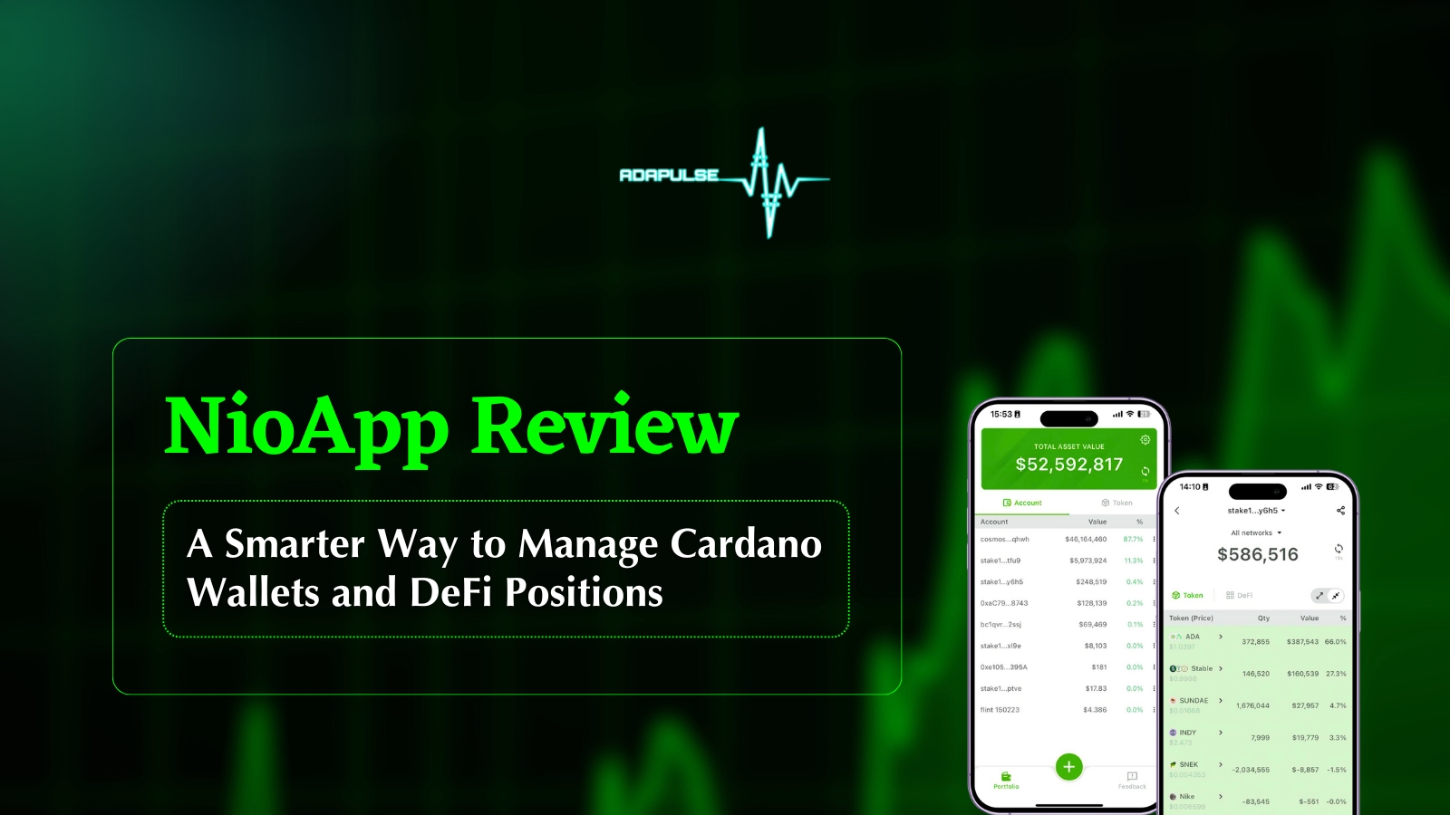 DeFi Investment Tracker: NioApp Wallet Built for Cardano Users